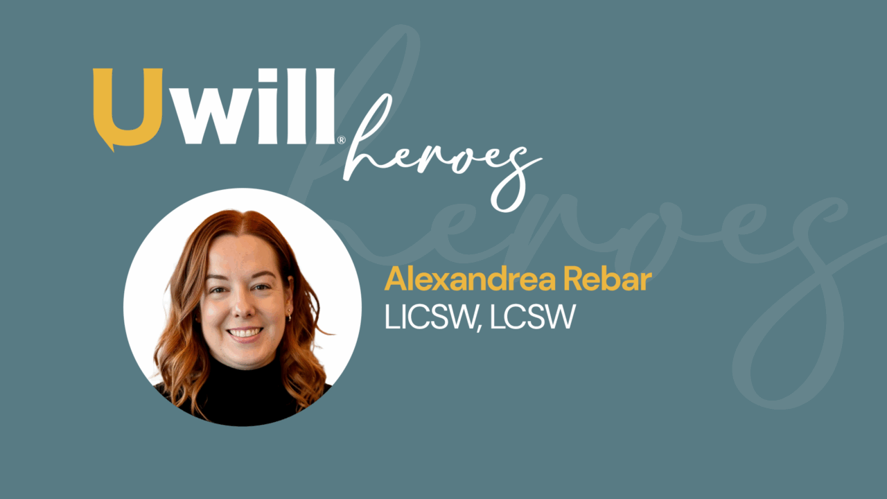 November Hero of the Month: Alexandrea Rebar, LICSW, LCSW · Uwill